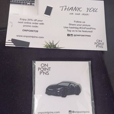 Nissan Skyline GT-R R35 gunmetal Grey Car Pin Sports Race Import Car ...