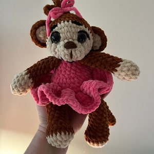 Crochet Pattern Monkey Amigurumi Monkey Pattern PDF Tutorial Stuffed Monkey Plush Pattern ...