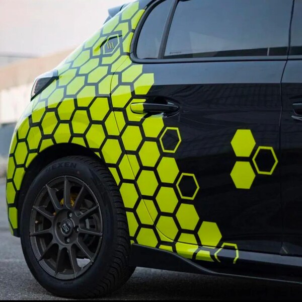 Lion Car Door Pillar Sticker, Wild Animal Auto Livery Sticker Wrap, Car ...