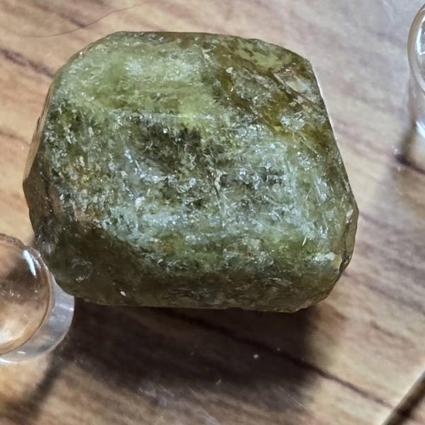 Sparkly Fairy Forest Quartz | New Find! Raw Green Epidote and Water ...