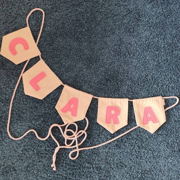 Personalized Name Garland, Custom Felt Banner for Nursery or Kids Room ...