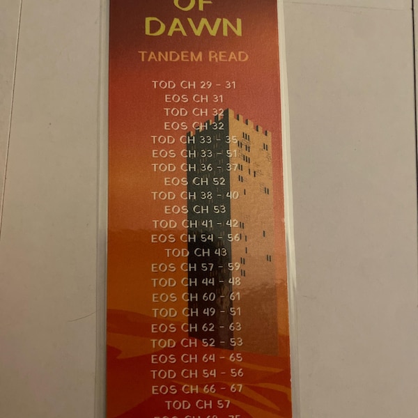 ONE Throne of Glass Tandem Read Bookmark - Double Sided - TOG Book Mark ...