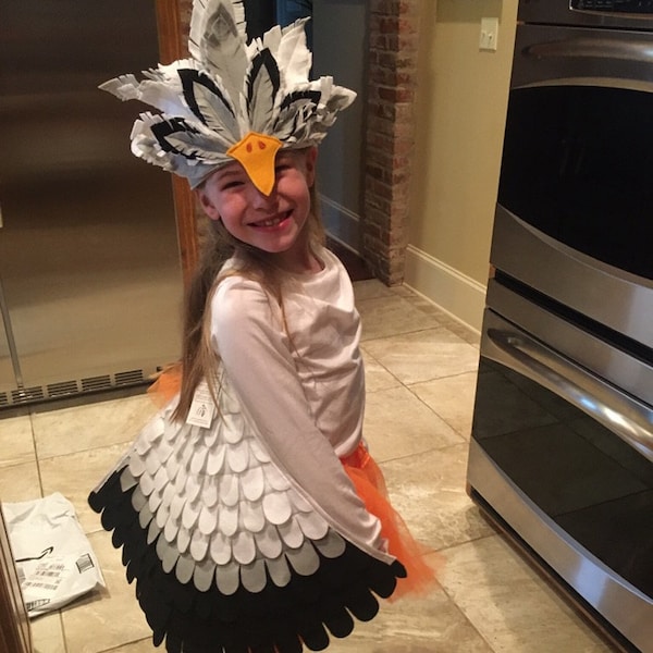 Seagull Costume // Wings and Crown // Handmade Costume // Kids Bird ...