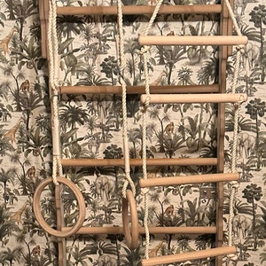 MAMOI® Swedish Ladder, Wooden Gorilla Gym for Kids, Indoor Baby ...