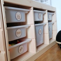 Montessori Wooden Toy Labels, Tags for Storage in Nursery or Playroom ...