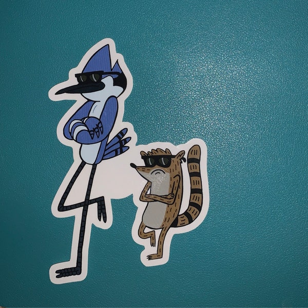 Regular Show Mordecai and Rigby Clear Vinyl Sticker - Etsy
