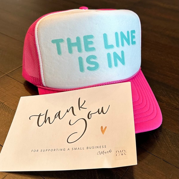 The Line is in Visor, Tennis Visor, Funny Visor, Funny Hat, Tennis Hat ...