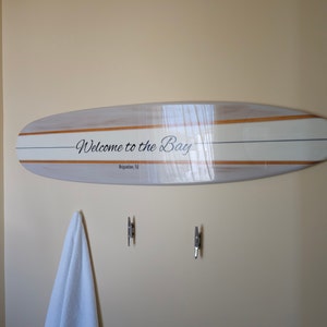 Surfboard Desk Stain and Stripes - Etsy
