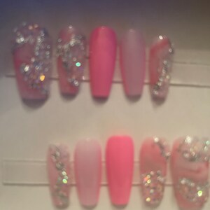 Superstar 10 Pc Press on Nail Set Rainbow Luxury Press on Nails - Etsy