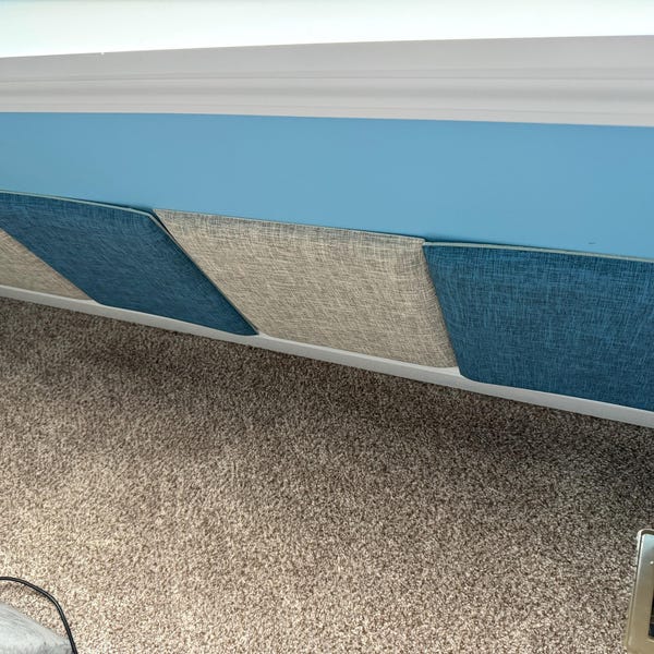 UPHOLSTERED WALL PANELS Square 30x30cm Cushion Wall Panel, Adhesive ...