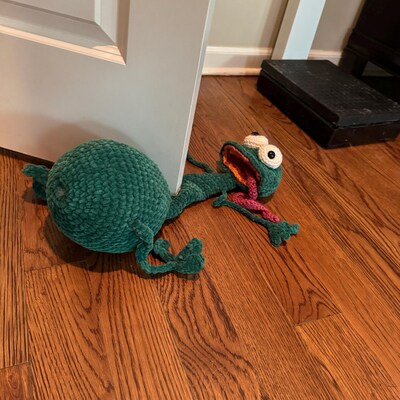The Original Squashed Frog Door Stopper Amigurumi Instant Download PDF ...