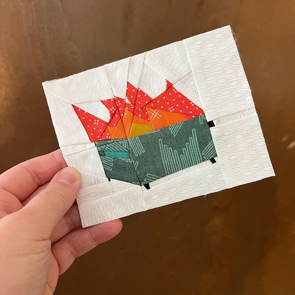 Dumpster Fire Paper Piecing Pattern - Etsy