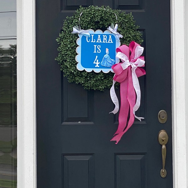Cinderella Door Sign, Cinderella Sign, Cinderella Birthday Decorations ...
