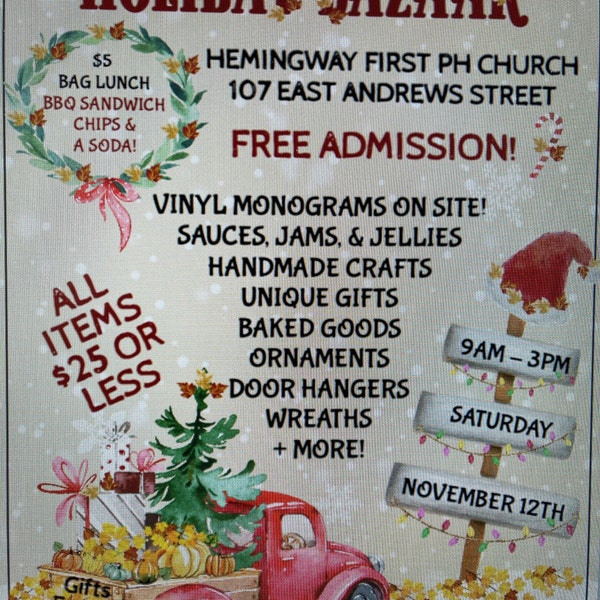 EDITABLE Holiday Craft Fair Flyer, Holiday Bazaar Flyer, Christmas Fair ...