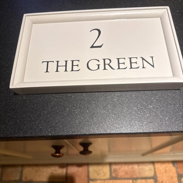 Personalised Painted Framed House Name Sign | Traditional Signage ...