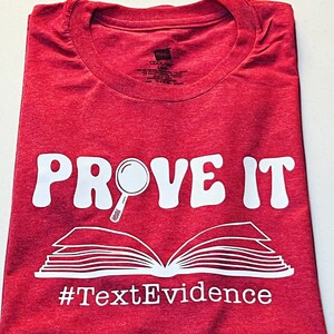 Prove It Text Evidence Teacher SVG Files for Cricut Digital Download - Etsy