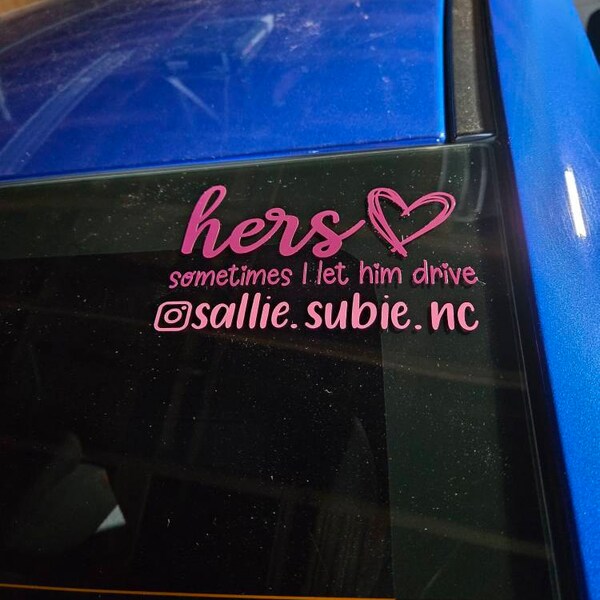 Instagram Handle Car Decal, Car Sticker, Influencer Decal, IG Sticker ...