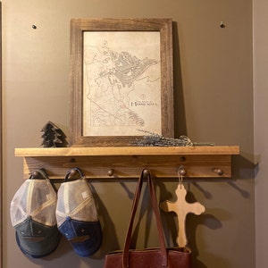 Hat Rack Wooden Peg Rail Shaker Peg Rack Wooden Peg Rack - Etsy