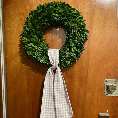 RED WHITE GINGHAM Wreath Sash Wreath Sash Wreath Sash Door - Etsy