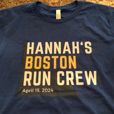 Custom Running Crew T-shirt, Family Matching Shirts, Group Spectator ...