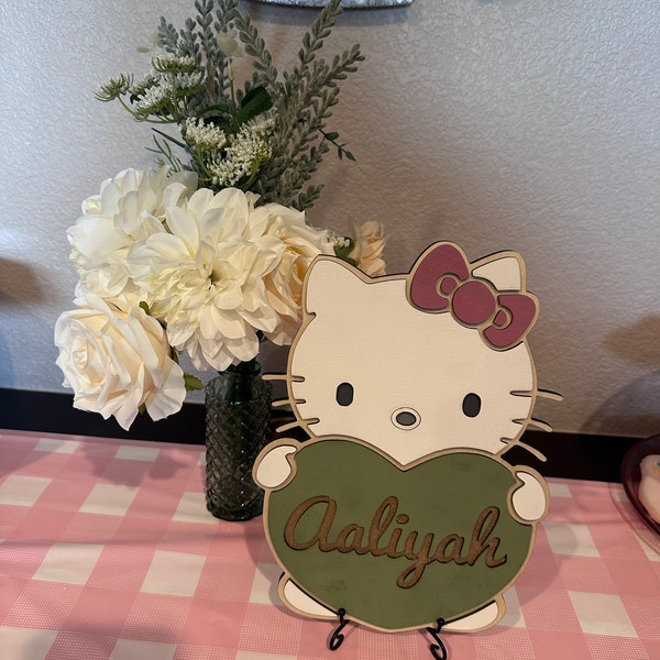 Kids Party Favors | 3D Printed Nameplate| Customizable Sweeping Name ...