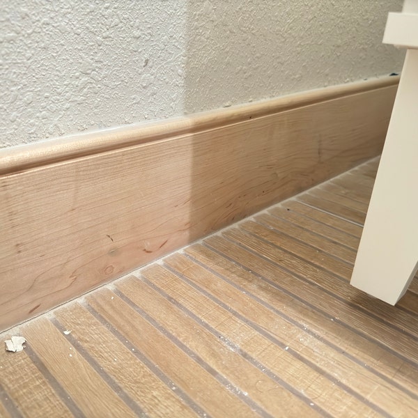 Unfinished White Oak Baseboard Moulding 3/4 in X 4-7/8 in X 7ft | Solid ...