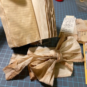 Tea Dyed Paper Journal Coffee Stained Paper Grit and Hope - Etsy