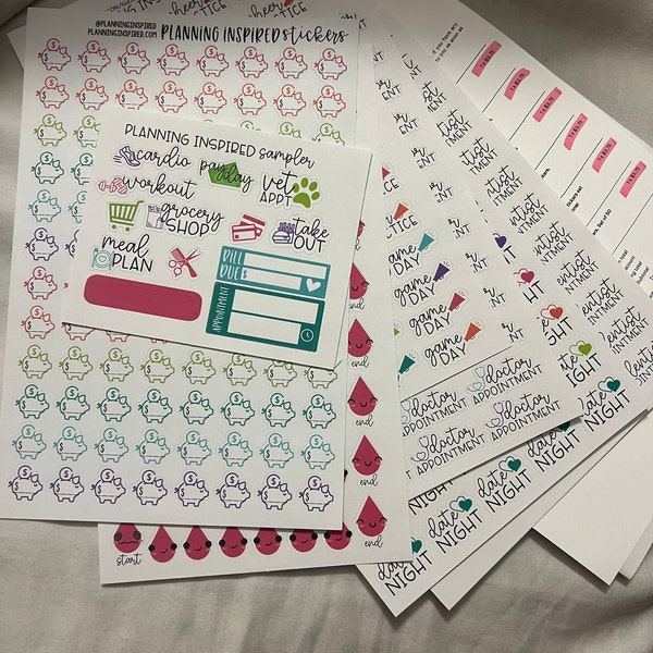 Cheer Stickers, Cheerleading Stickers, Cheer Practice Stickers, Set of ...