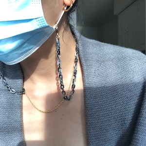 Face Mask Chain, High Quality Tortoise Shell Face Mask Lanyard ...