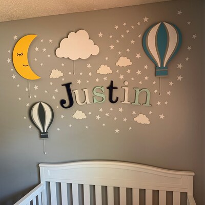 Nursery Letters, Baby Name, Individual Wood Letters, Wooden Letters for ...