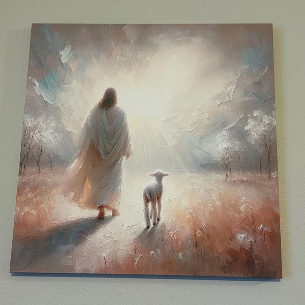 Guardian Angel Wall Art | Modern Original Angel Canvas Print ...