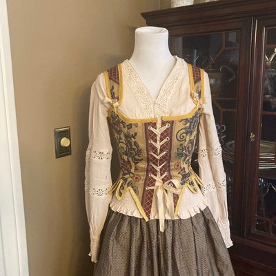 Corset Pattern Sewing Pattern Renaissance Milkmaid Stay Bodice Pattern ...