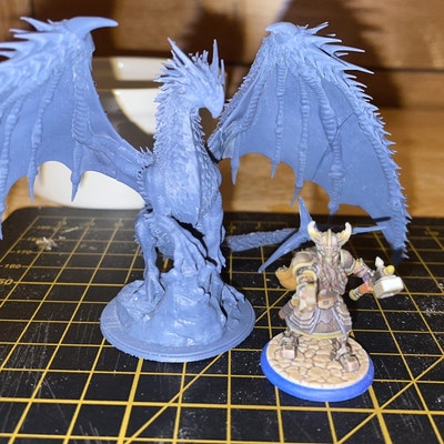 Ancient Red Dragon Display Miniature, Large Dragon Mini Model for ...