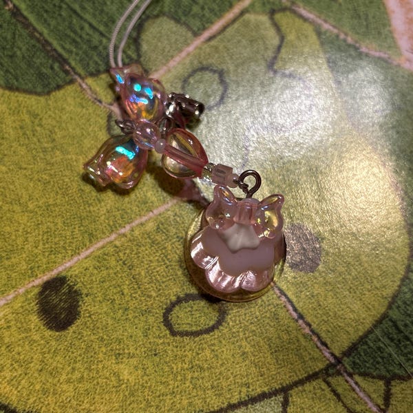 Cute Mini Resin Pudding Keychain (jelly, Bag Charm, Keyring, Birthday ...