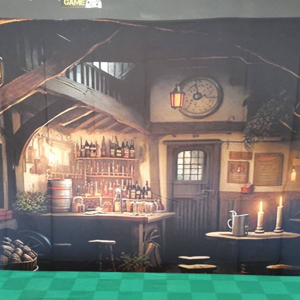Dungeon Wall Scene Backdrop Tapestry| Game Room Backdrop | Fantasy ...