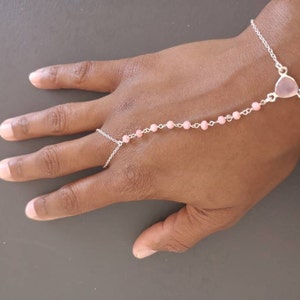 Silver Transparent Moonstone Handlet Hand Jewelry Sterling Silver ...