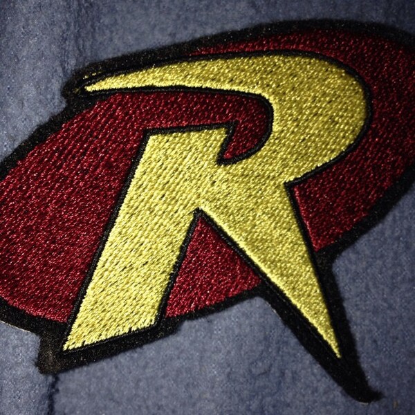 Modern Robin Logo Sidekick Iron on Embroidery Patch Mtcoffinz - Choose ...