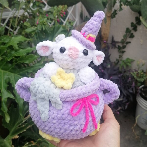 Wizard Cow in Cauldron Plushie PDF Pattern - Etsy
