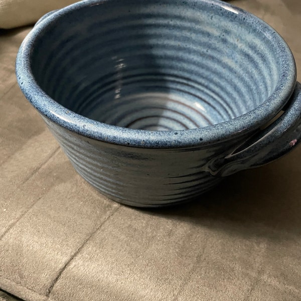 Bread Baker Pottery Bread Baking Pot in Blue Glaze 12 Recipes Included ...