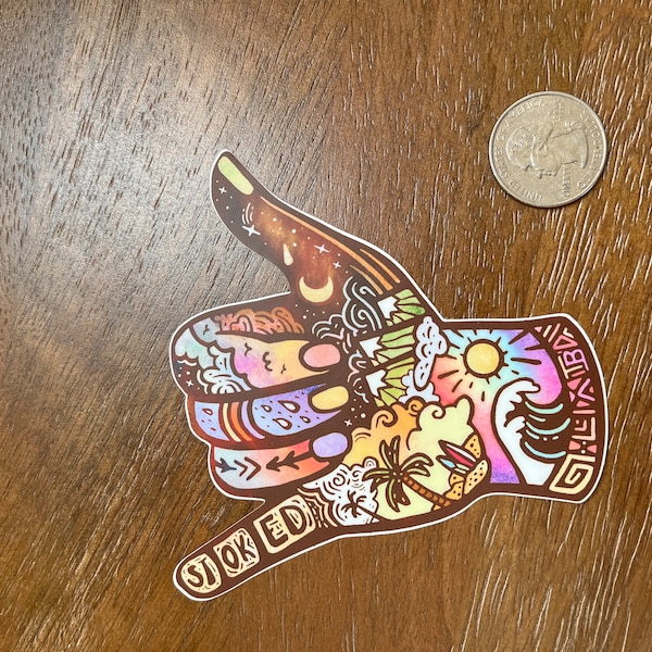 STOKED // Weatherproof Outdoor Sticker // Vinyl 4" - Nature, Exploring ...