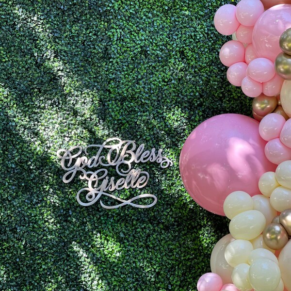 Custom God Bless Name Sign / God Bless Sign / Custom Name Sign / Custom ...