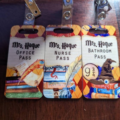 Personalized Hall Passes, Add-on Hall Passes, Various Themes - Etsy