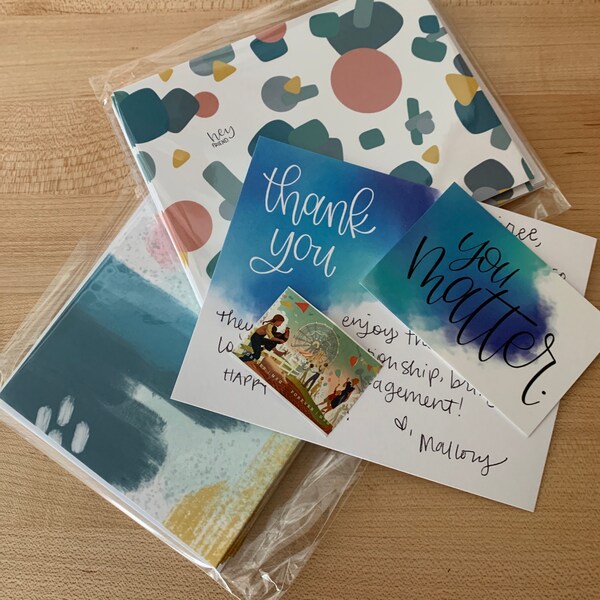 Hey Friend Card Set, Five Cards and Envelopes Included - Etsy