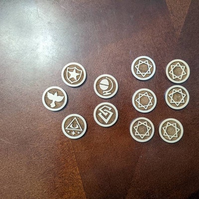 Tabletop Gaming TINY TOKENS Made for Arkham Horror LCG, Magic the ...