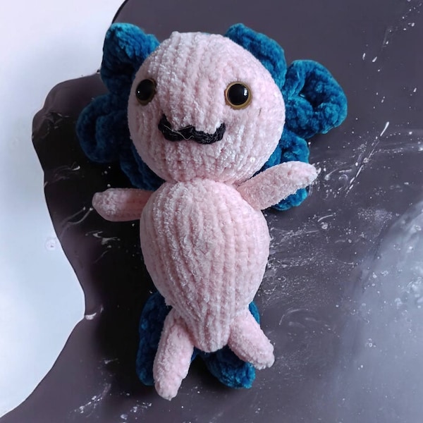 PDF Knitting Pattern Axolotl Inspired Soft Toy Plush 32cm Flutterby ...