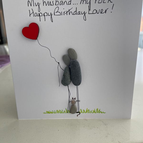 Personalised Birthday Milestone Card for Her Him Pebble Picture ...
