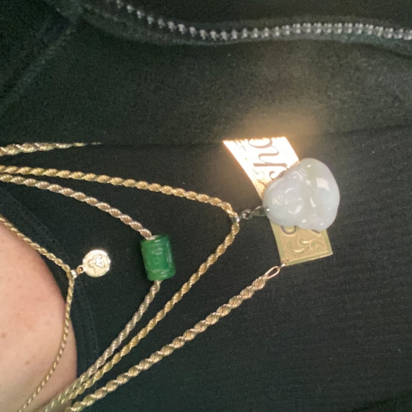 14k Solid Gold Angel Pendant Necklace: Diamond Cut Religious Gift - Etsy