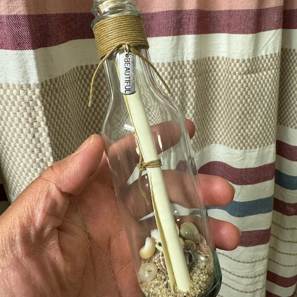 Personalized Message in a Bottle + Gift Box | Your Custom Message ...