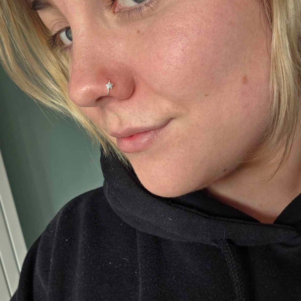 Mustache Septum Moustache Nose Ring Surgical Steel Septum Bar Nose Ring ...