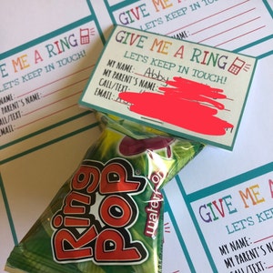 Give Me a Ring Play Date End of Year Card, Instant Download, Last Day ...